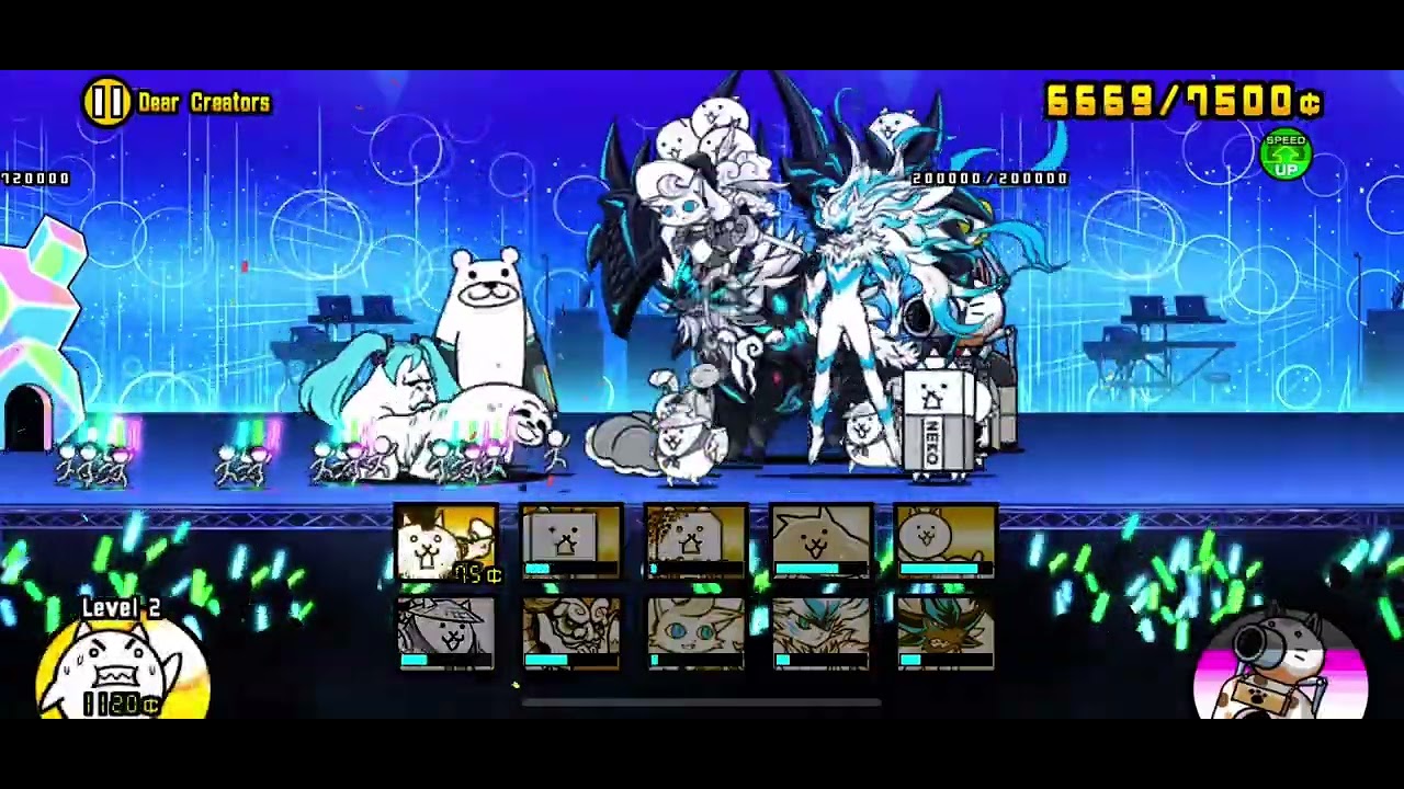 500 subscriber special || hatsune miku collab in cat game battle cats ...