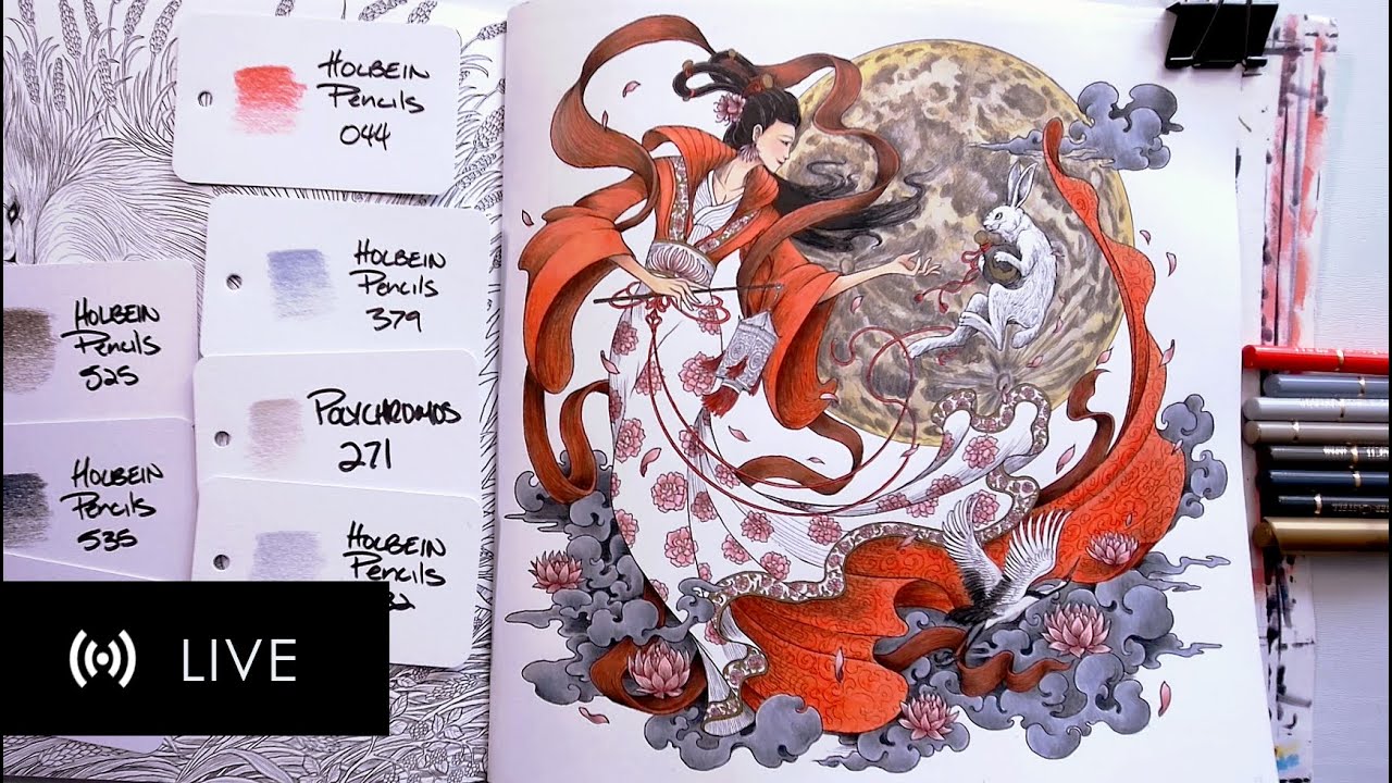 (6/7) Coloring of the Moon Rabbit in Mythic World by Kerby Rosanes ...