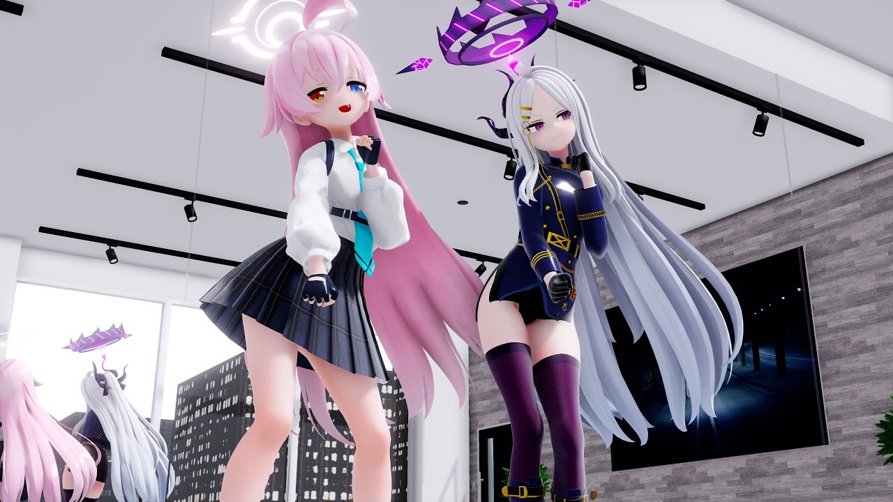 【MMD ブルーアーカイブ Blue Archive 4k 60FPS】Hoshino x Hina - Vanitosa Extended ...