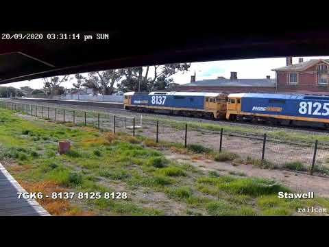 Stawell Railcam Busy Sunday every train in daylight 20th September 2020 ...