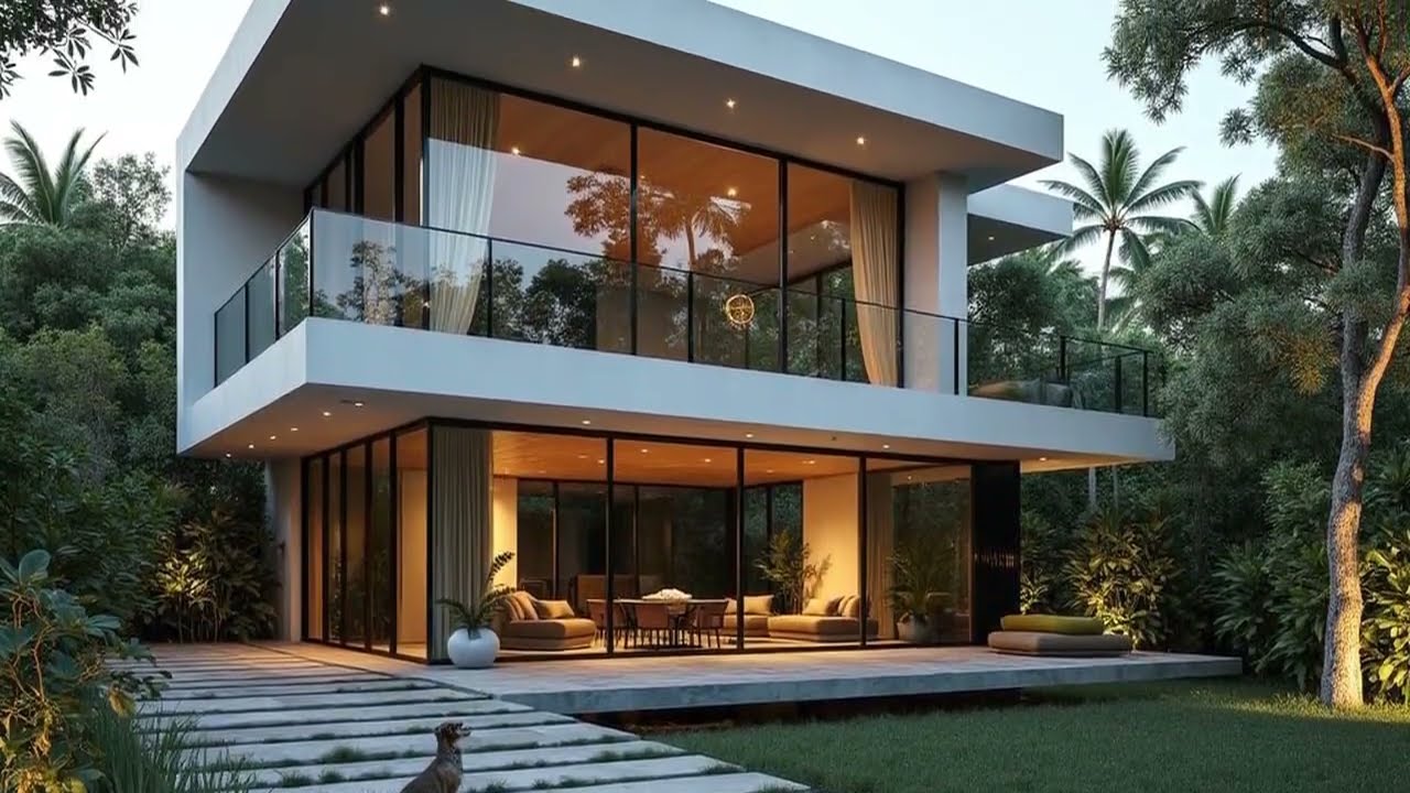 Minimalist Elevated Filipino Home | Clean Lines and Open Spaces - YouTube