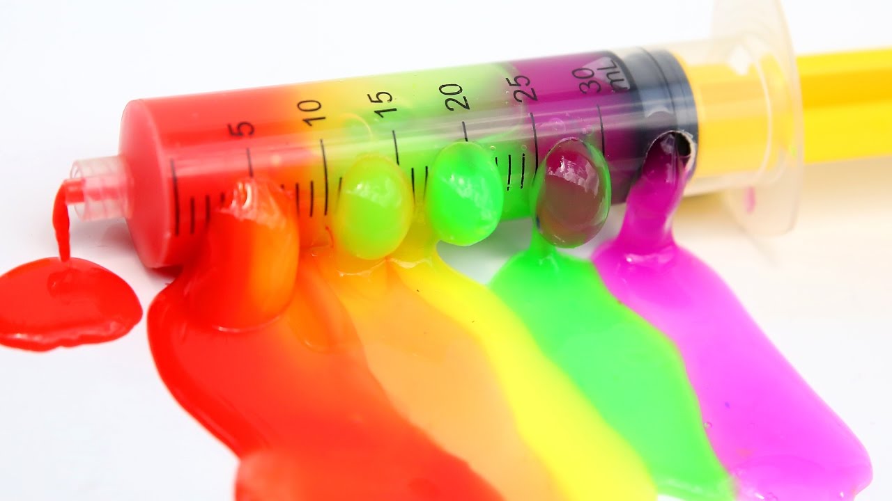 DIY How To Make Burst Slime Syringe Slime Clay Mighty Toys Jelly Slime ...