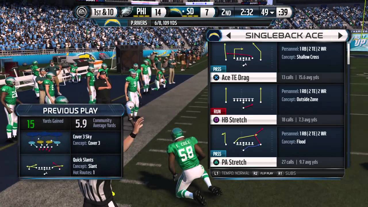 2nd string tight end makes HUGE play!!!!! - YouTube