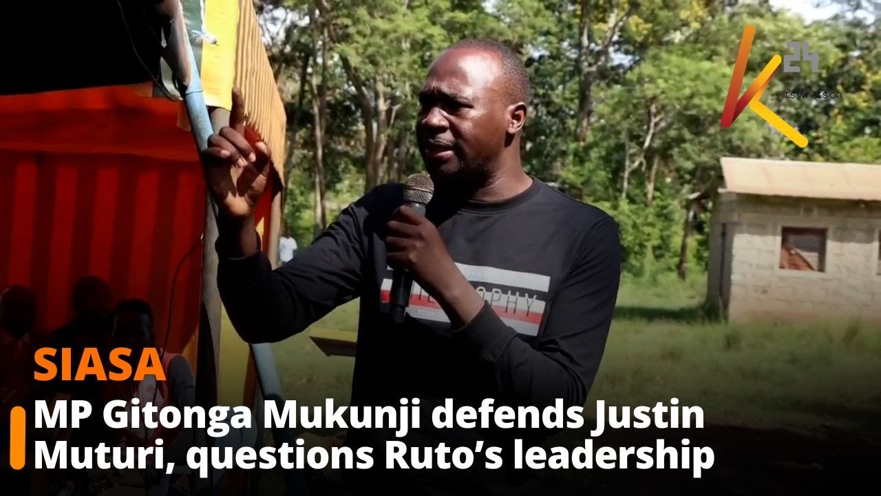 MP Gitonga Mukunji defends Justin Muturi, questions Ruto’s leadership - YouTube