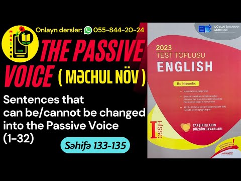 DİM YENİ TEST TOPLUSU 2023 İNGİLİS DİLİ | Sentences that can be changed into the PASSIVE VOICE 1-32