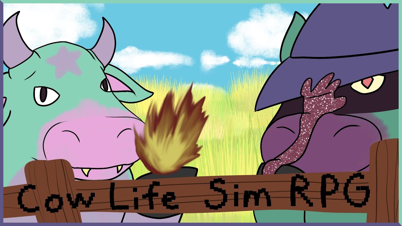 Cow Life Sim RPG, just a regular cows life - YouTube