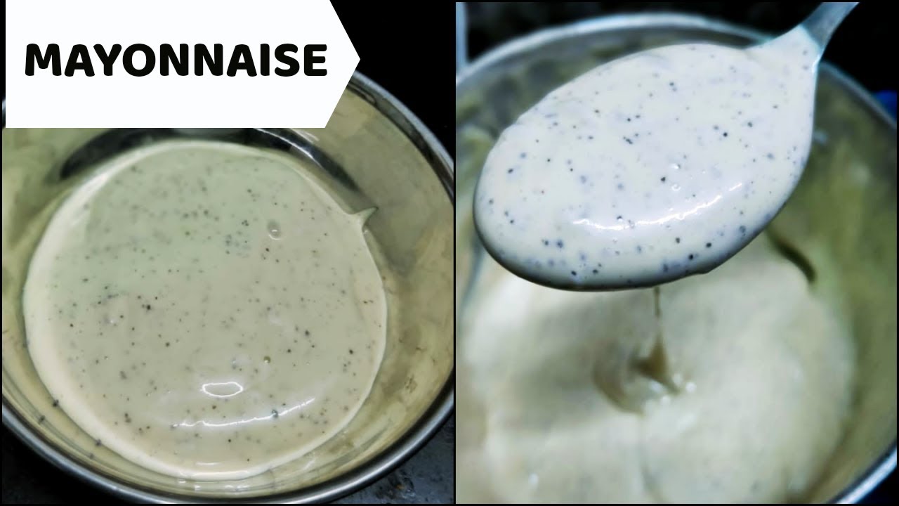 Mayonnaise Recipe | Homemade Mayonnaise in Mixie | Ani's Kitchen Story ...