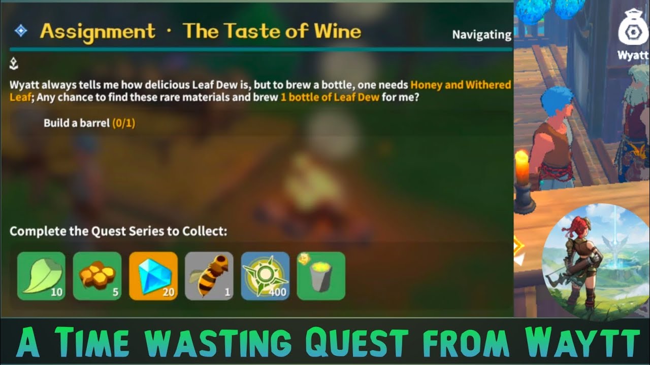 A Time wasting Quest from Waytt _ Dawnlands ZN Gaming - YouTube