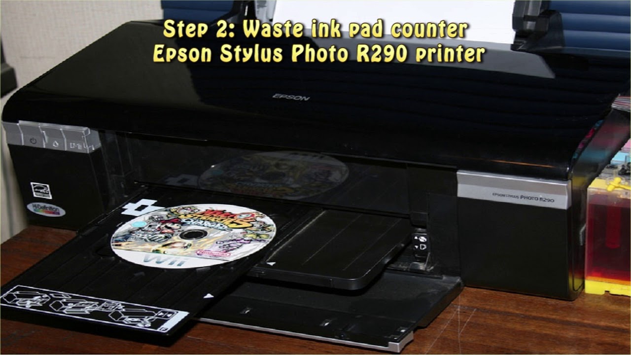 Reset Epson Stylus Photo R290 Waste Ink Pad Counter - YouTube