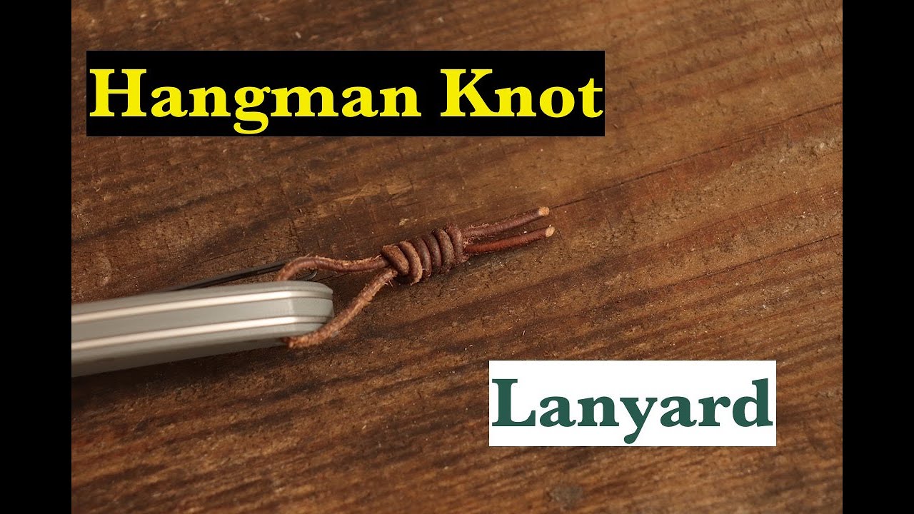 How to tie a leather hangman knot - YouTube