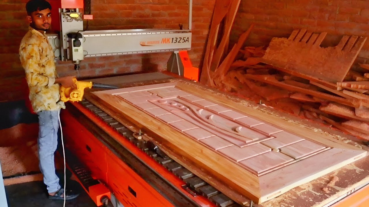 Artistic Door Skilled Wood Workers Modern Masterpiece Wooden Door ...