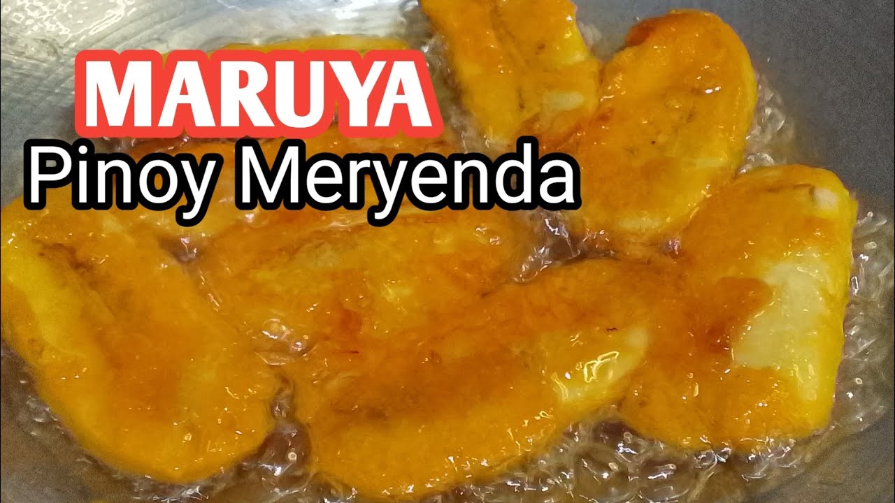 MARUYA RECIPE | SAGING SABA | MERYENDA - YouTube