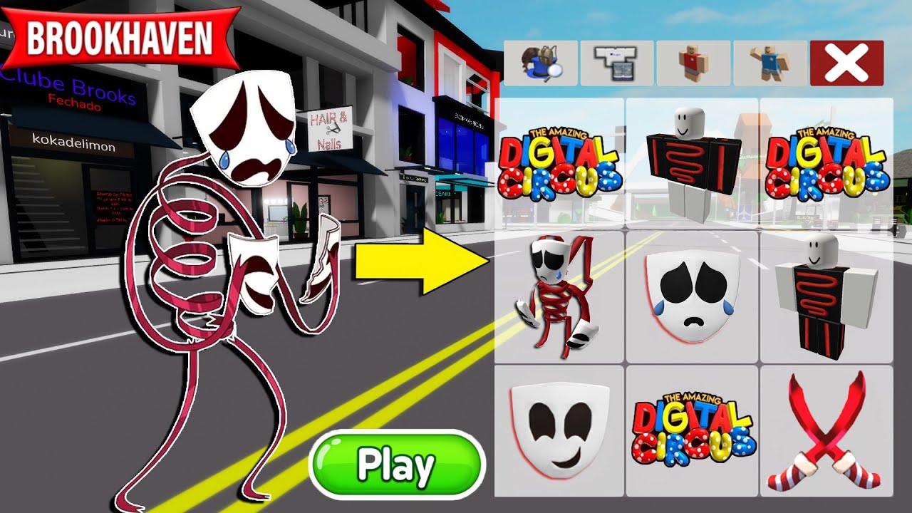 COMO VIRAR o GANGLE de CIRCO DIGITAL no BROOKHAVEN ROBLOX! - YouTube