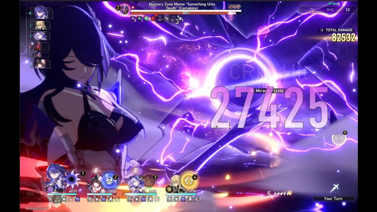 All Erudition Blessing Acheron Shreds Memory Zone Meme! Honkai Star ...