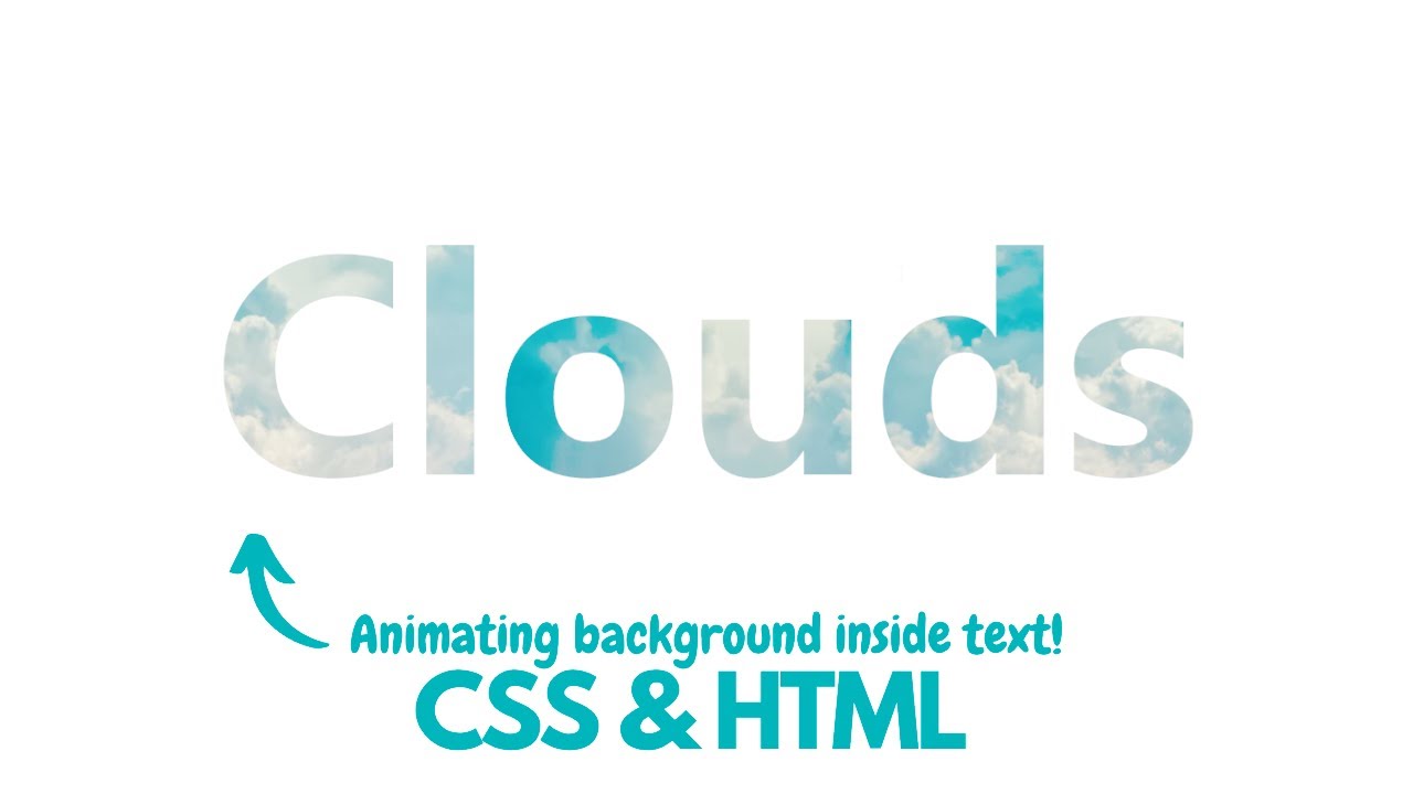 Cinematic Animating Background Inside Text Using Css3 And Html5 6404