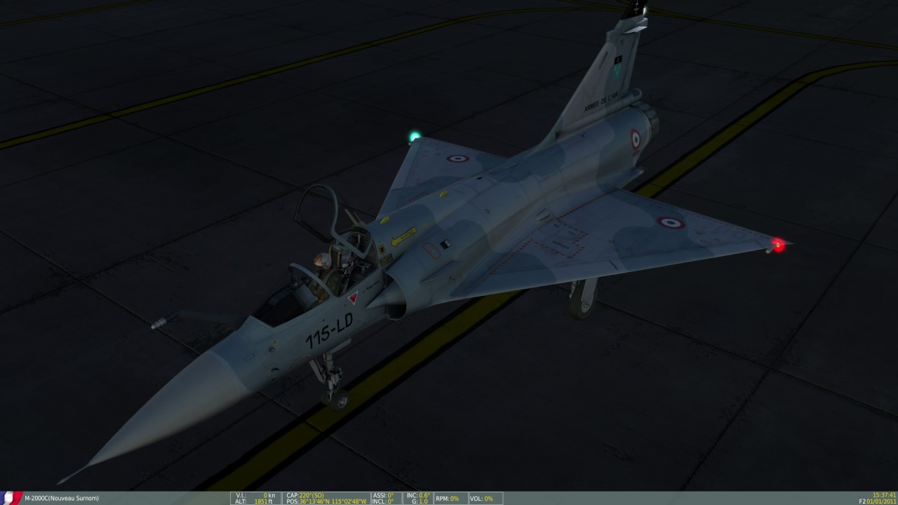 DCS Mirage 2000 tutorial (EN) : PCN, line up, add flightplan - YouTube