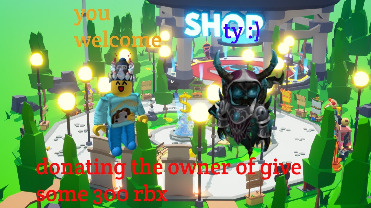 giving the owner of give some 300 rbx in ROBLOX - YouTube