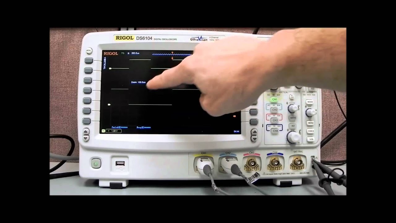 RIGOL DS6104 1GHz 4-Channel Digital Oscilloscope -- Part 1 -- screen ...