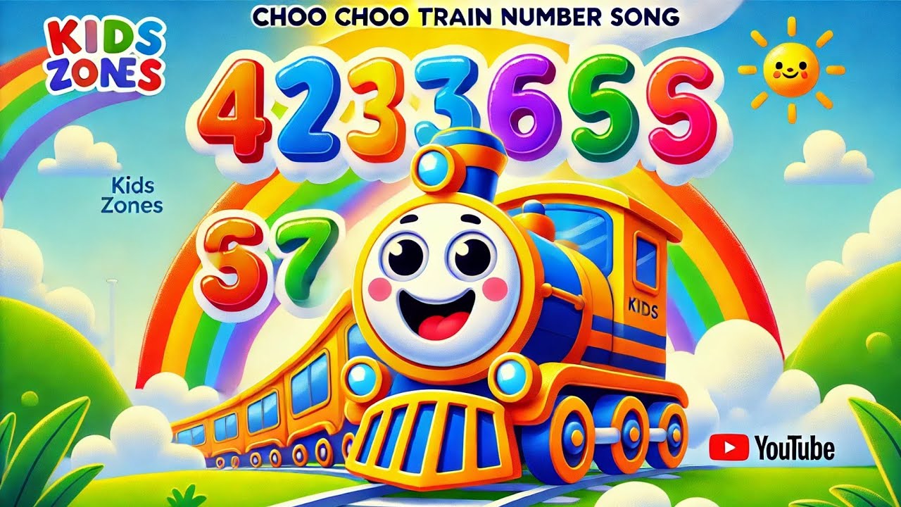 "Choo Choo Train Number Song – Educational Fun for Kids" - YouTube