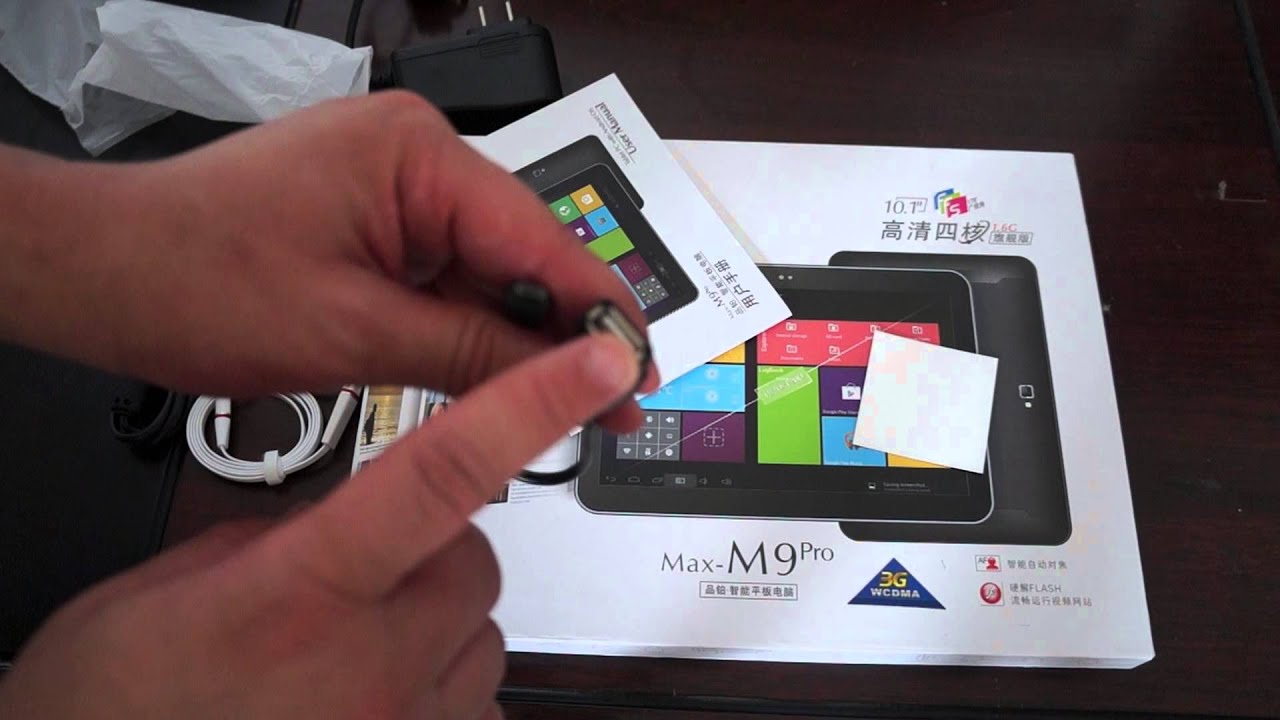 Pipo Max M9pro 3g Tablet PC unboxing Review - M9 Pro WCDMA - YouTube