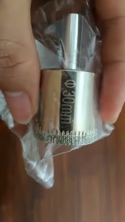 โฮลซอว์ดอกเจาะกระเบื้องหัวเพชรขนาด 30 มม.(GLASS HOLE SAW 30mm.) - YouTube