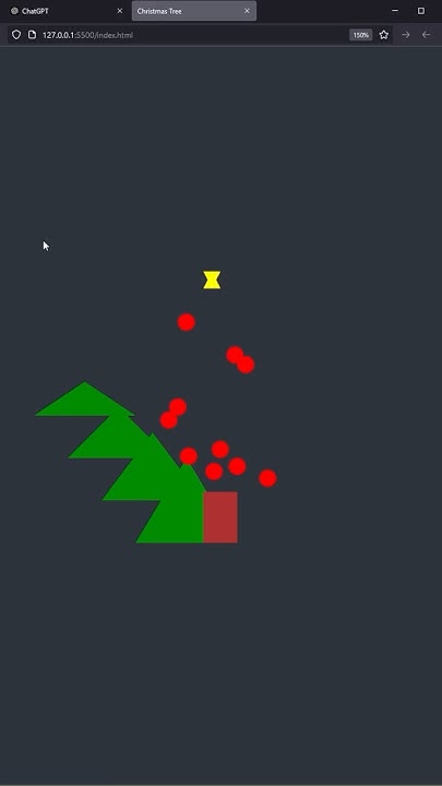 ChatGPT VS Me Christmas tree Round 4 #ai #chatgpt #javascript - YouTube