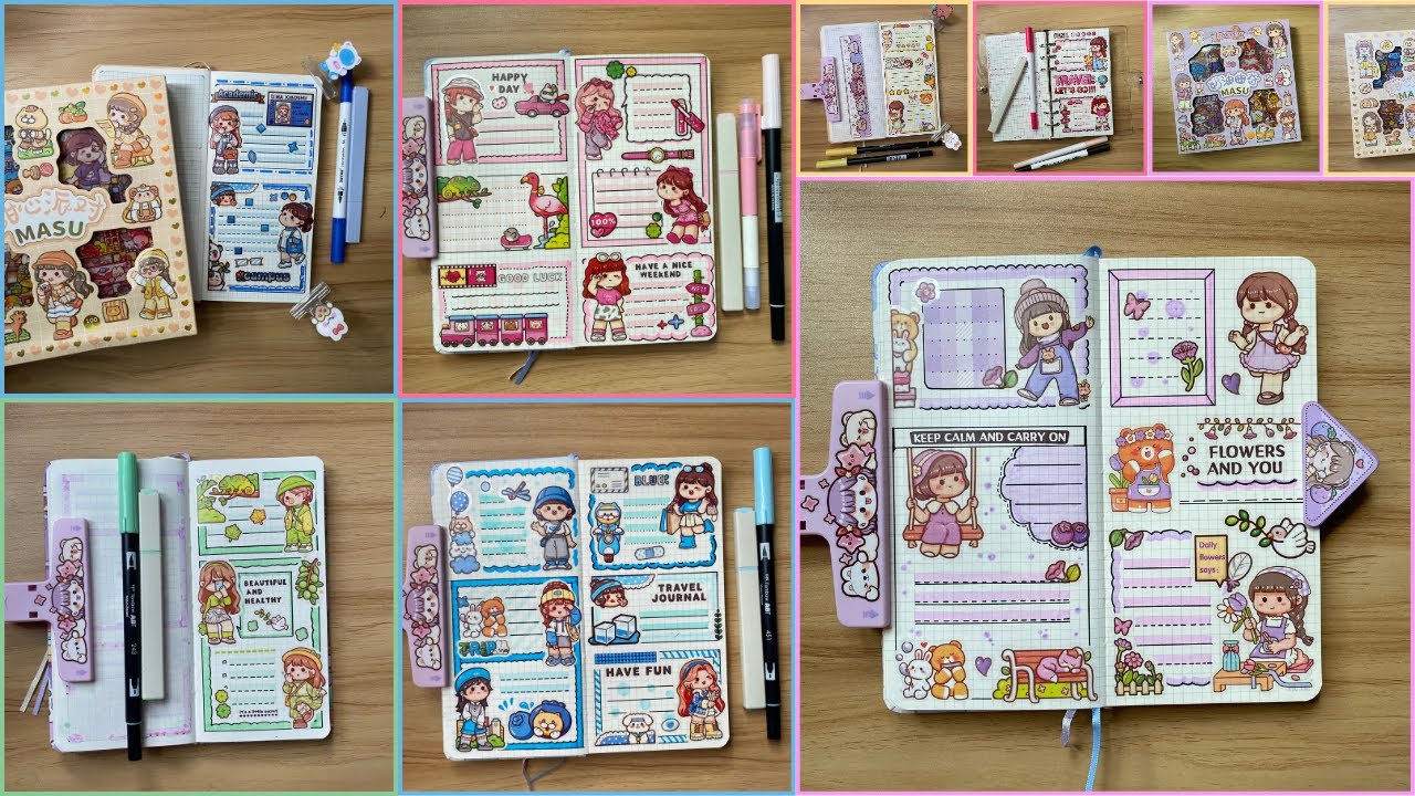 #1 Creative Sticker Journal - Masu Stickers - Cute Stickers All Colors ...