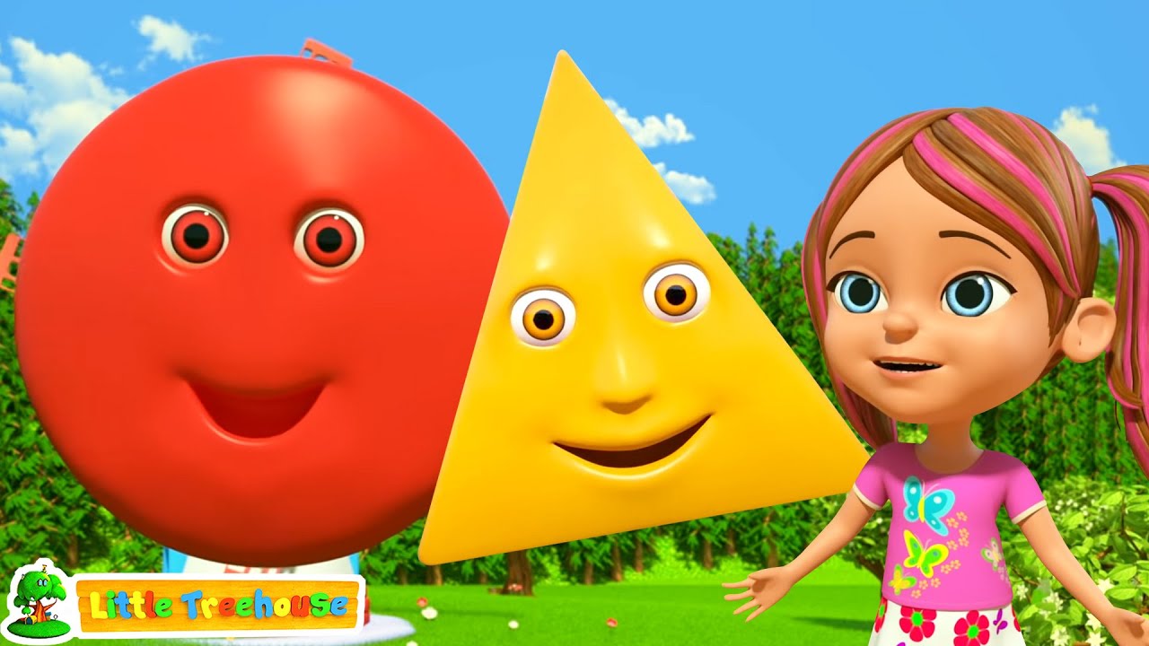 The Shapes Song Preschool Learning Videos For Children - YouTube
