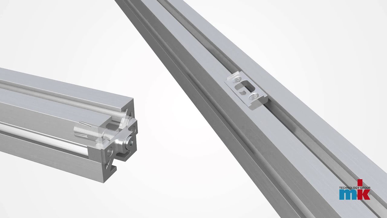 Aluminum profile fastening – easy mounting with anchor - YouTube