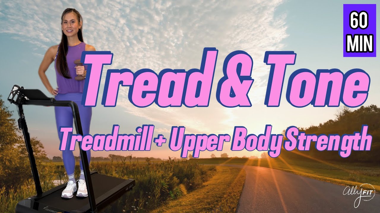 Power Hour: Treadmill Interval Walk plus Upper Body Strength - YouTube
