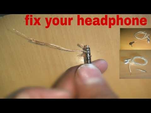How to repair or fix headphones - YouTube