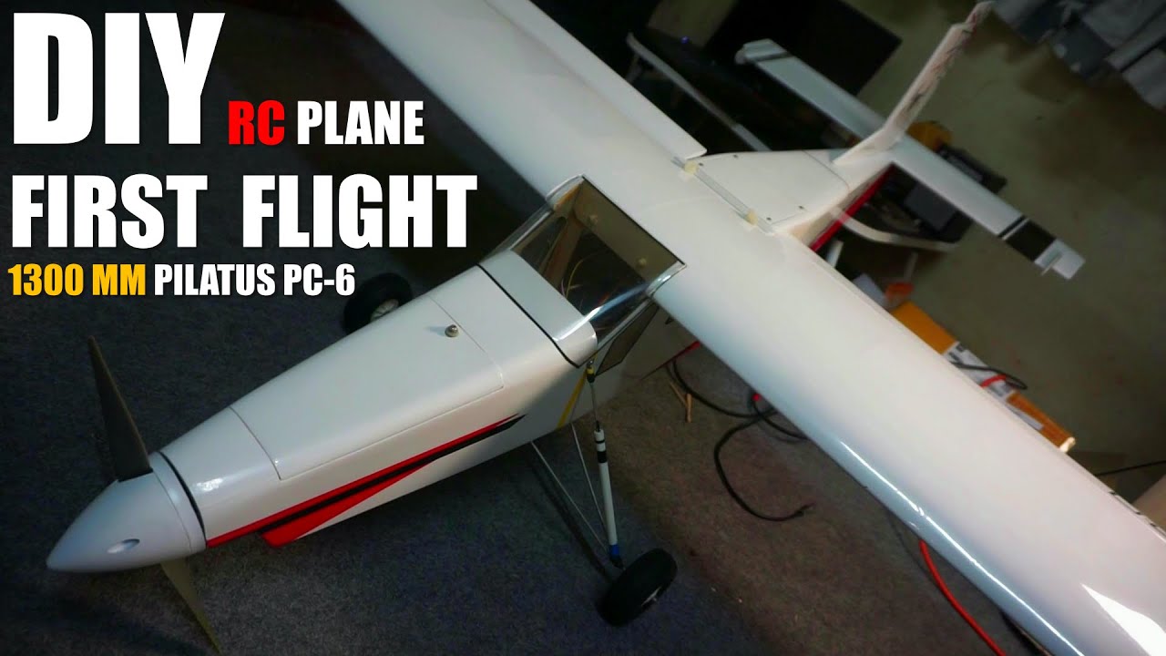 DIY RC Plane.First Flight Pilatus PC6 Porter 130cm Rc Plane เครื่องบิน ...
