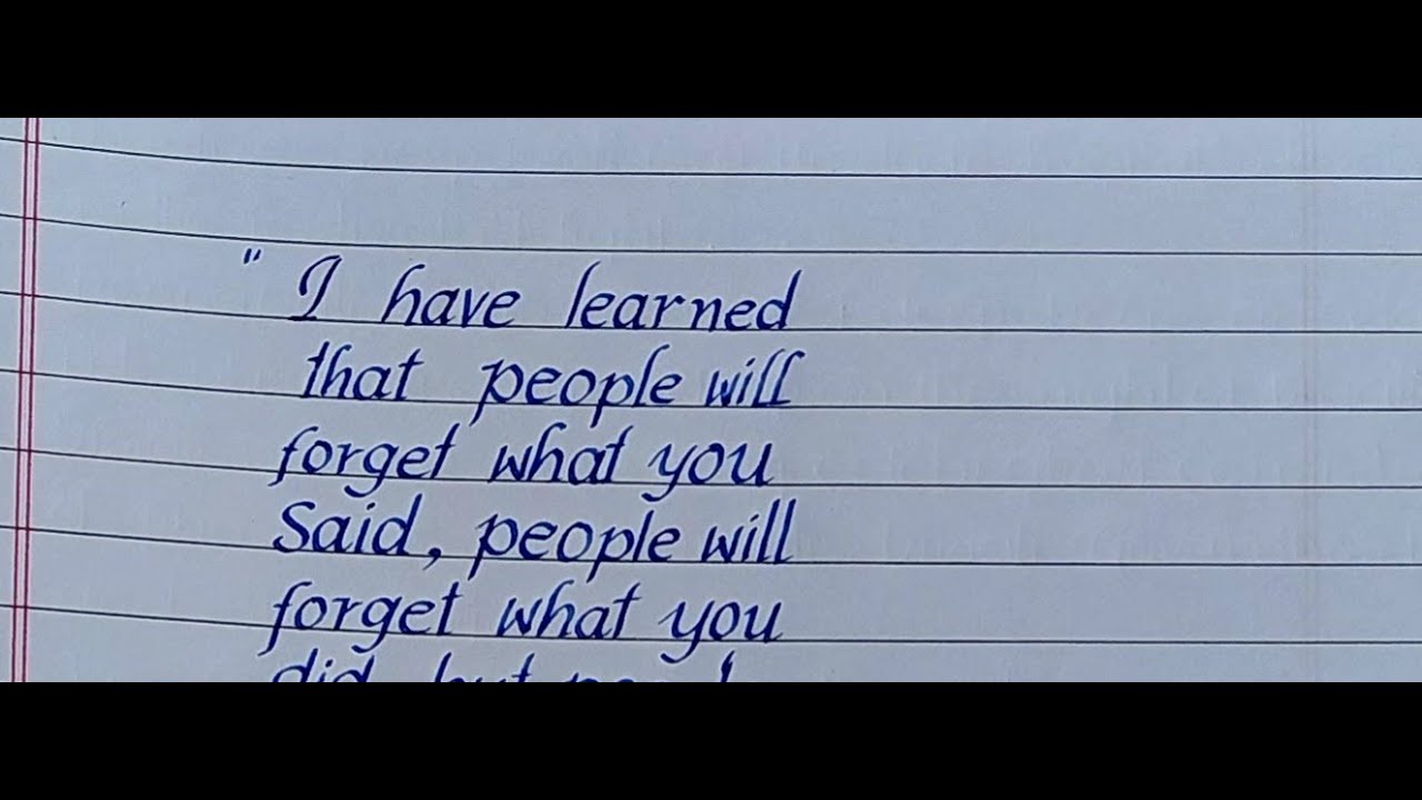 Simple English Handwriting |Simple English Handwriting Style |English ...