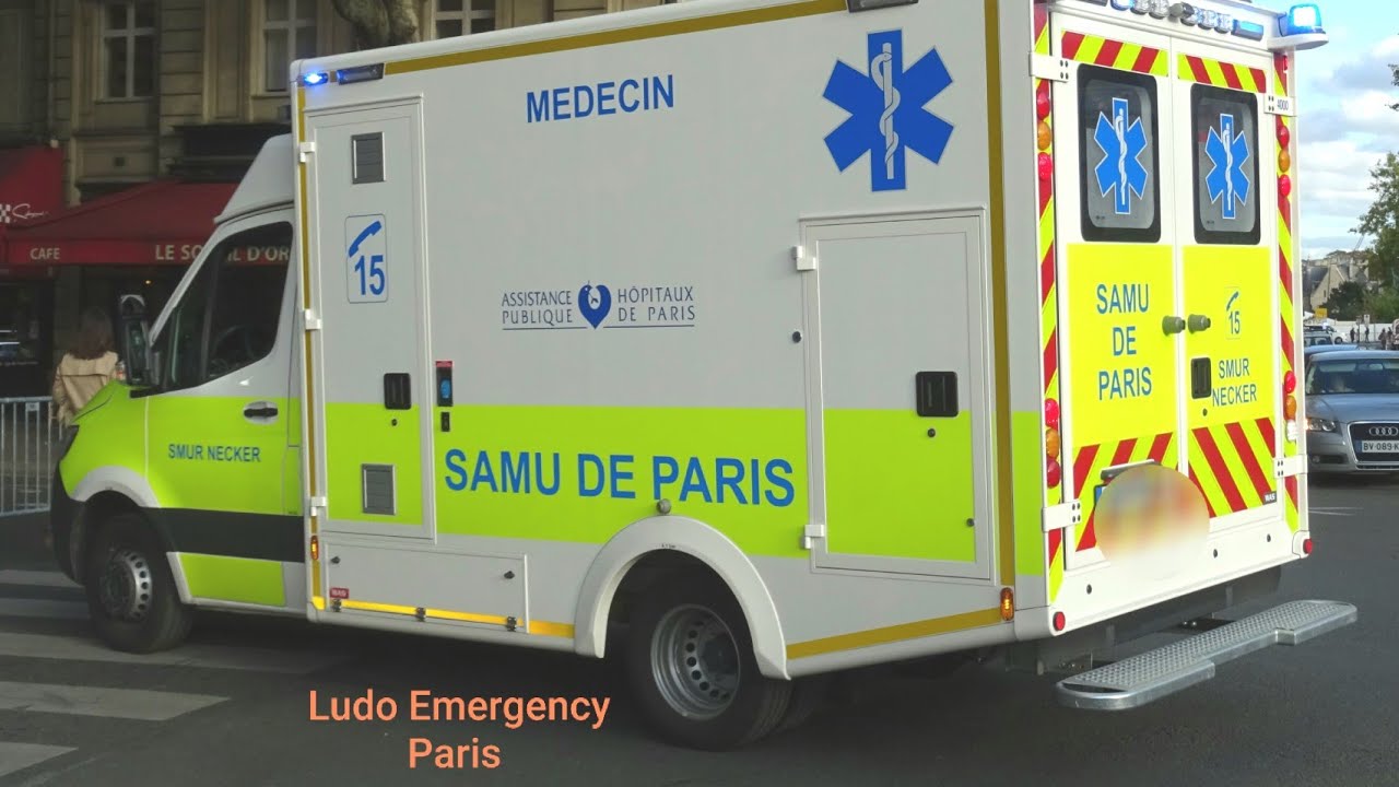 Nouvelle Ambulance Samu de Paris en Urgence new ambulance Médical team ...