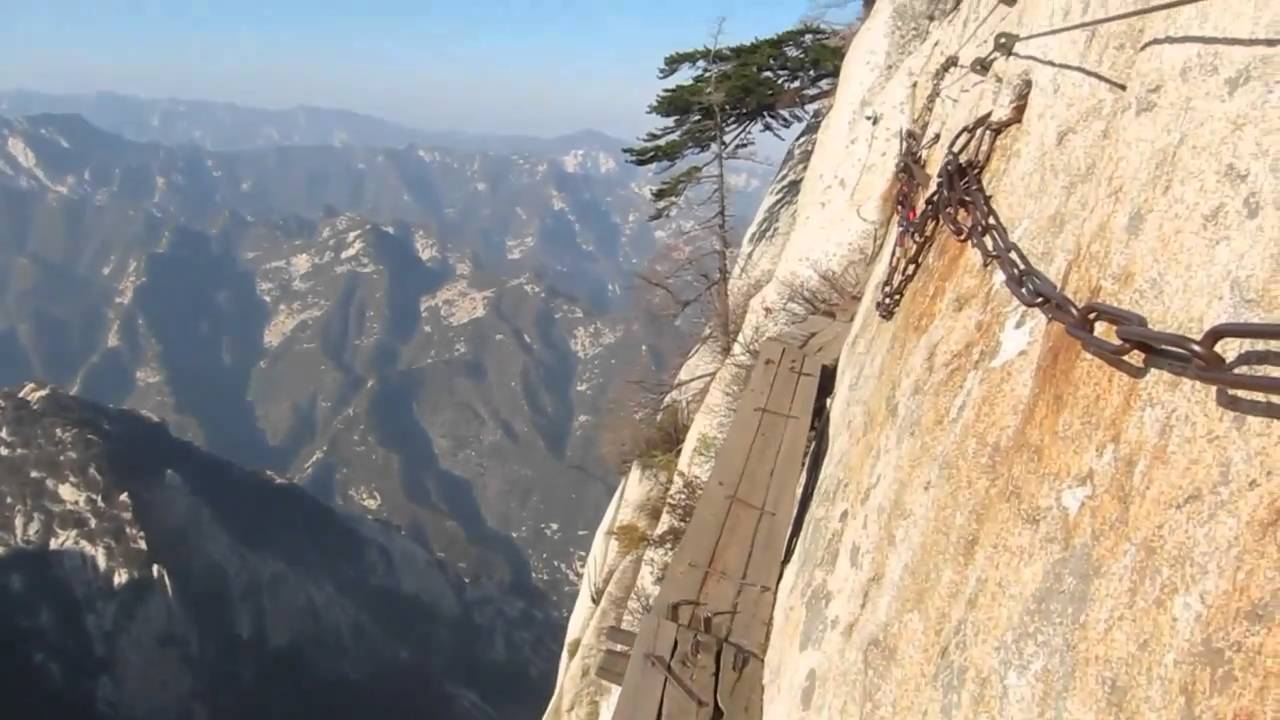 11 Mt Huashan East Side Cliff Walkway Day 2 0940 - YouTube
