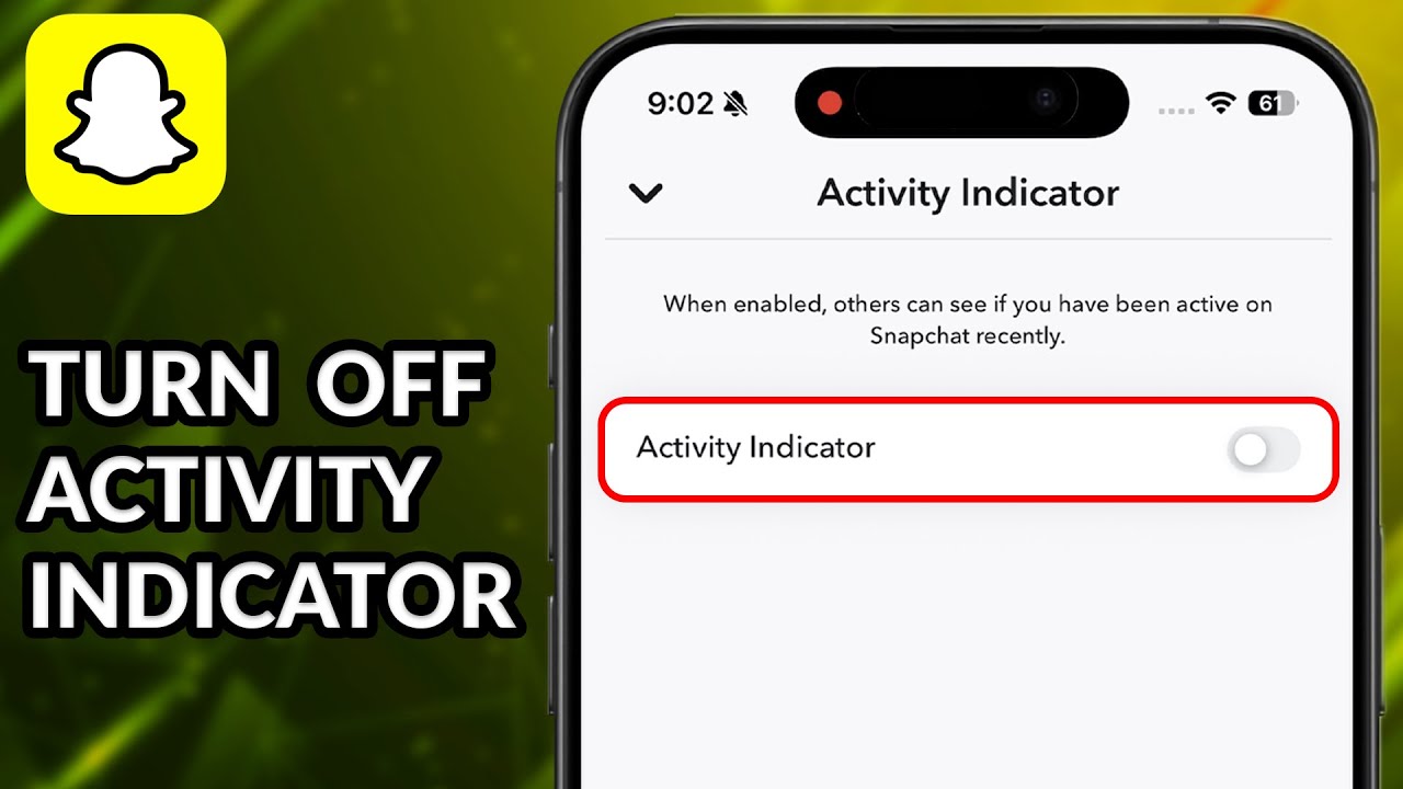 How To Turn Off Activity Indicator On Snapchat - YouTube