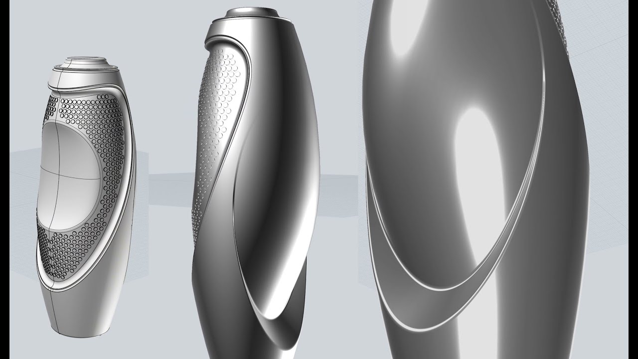 Freestyle Bottle Modeling in Moi3D Tutorial - YouTube