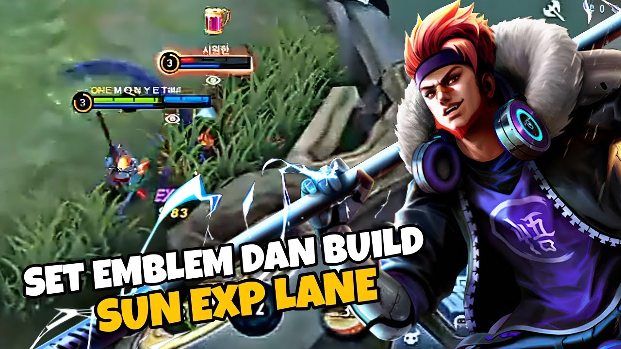 SETINGAN EMBLEM DAN BUILD SUN EXP LANE TARSAKIT !! MOBILE LEGENDS - YouTube