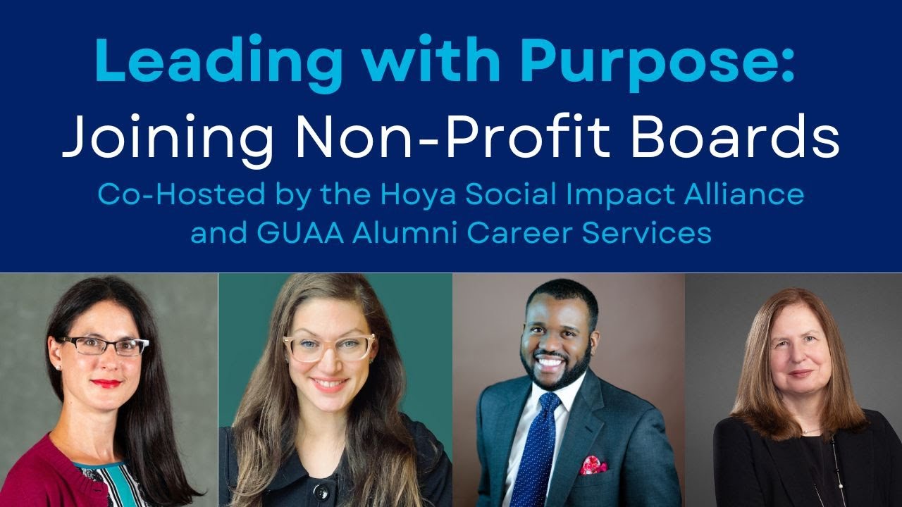 Leading with Purpose Joining Non Profit Boards - YouTube