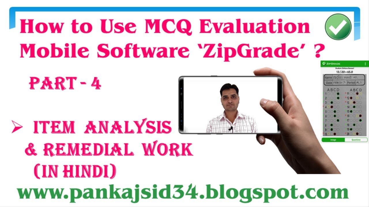 ZipGrade Tutorials 4 Item Analysis and Remedial Work - YouTube