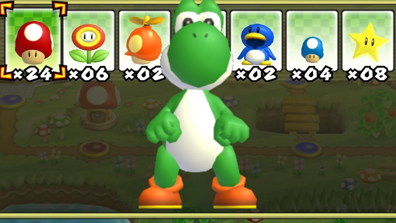 What happens when Giant Yoshi uses Mario's Power Ups ? - YouTube