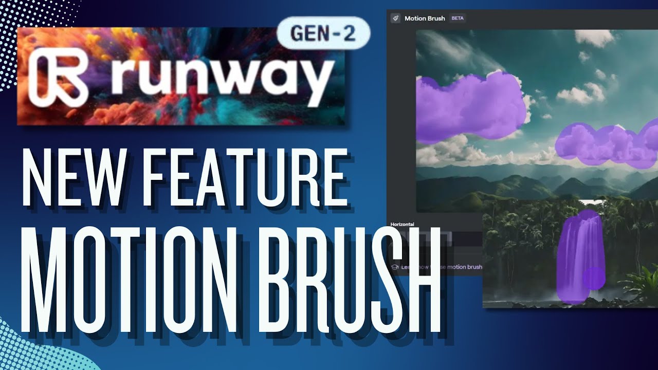 How To Use Runway GEN 2 NEW Motion Brush - YouTube