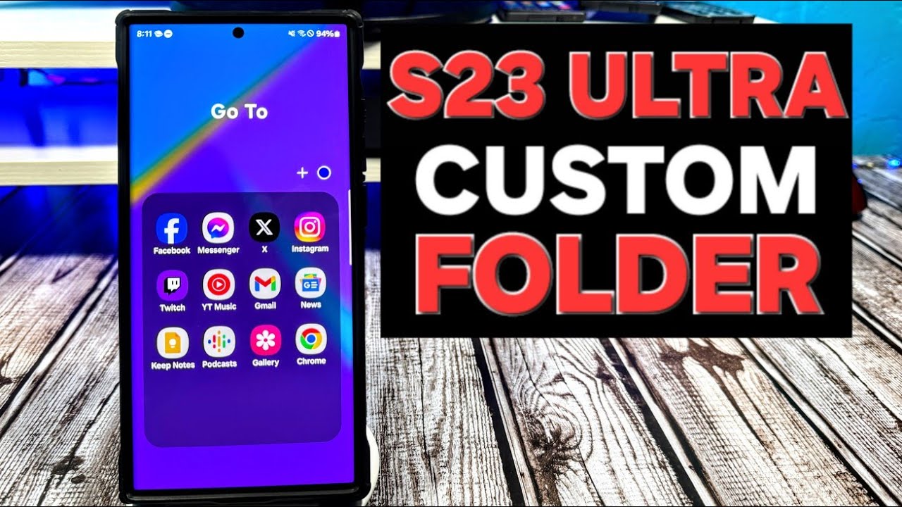 How To Adjust Your Folder Grid on the Samsung Galaxy S23 Ultra, Android ...