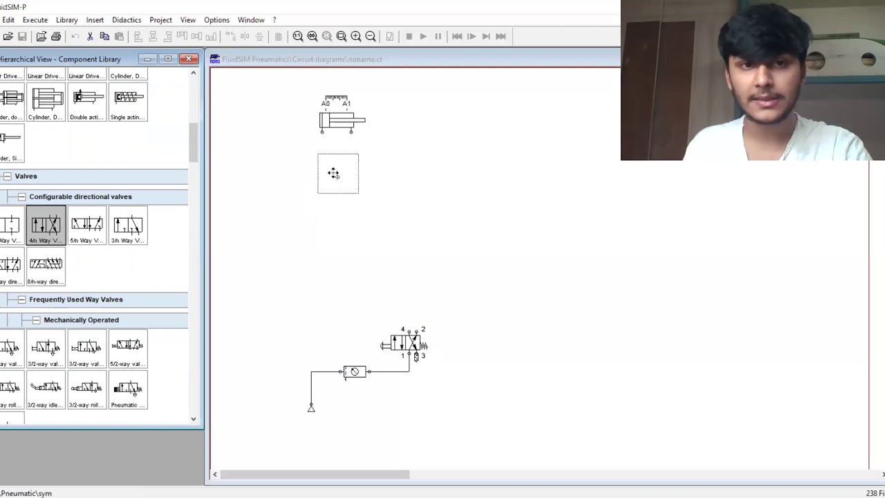 A+B+A-B- Simple Pneumatic Sequence Circuit - YouTube