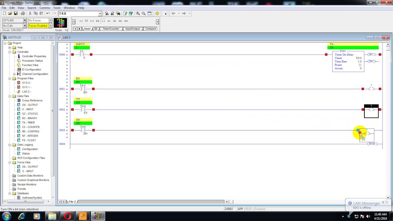 (8) EDWIN BELAJAR PLC ALLEN BRADLEY "TON (Timer On Delay)". - YouTube