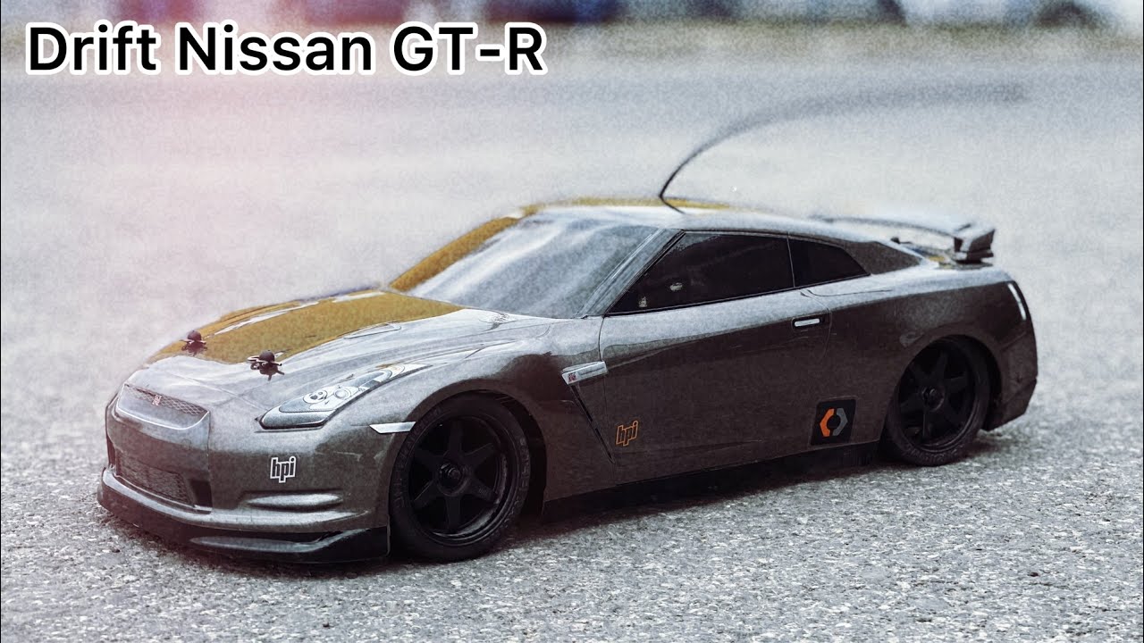HPI sprint 2 test NISSAN GT-R rc drift cars | top rc auto - YouTube