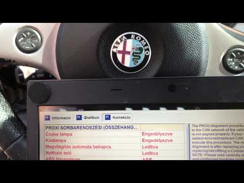 DIY# Alfa Romeo# 159 proxy alignment with ELM327 & Multiecuscan - YouTube
