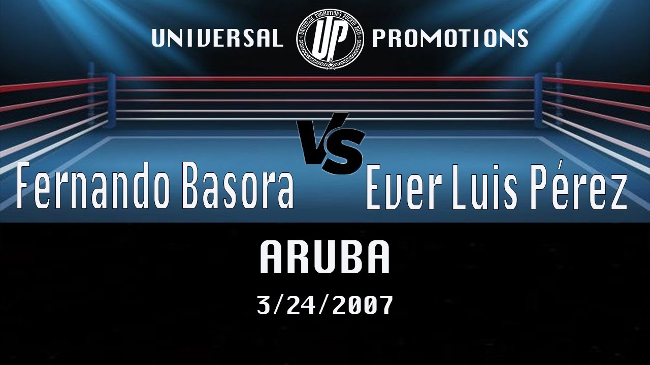 Fernando Basora vs Ever Luis Pérez - Aruba 3/24/2007 - YouTube
