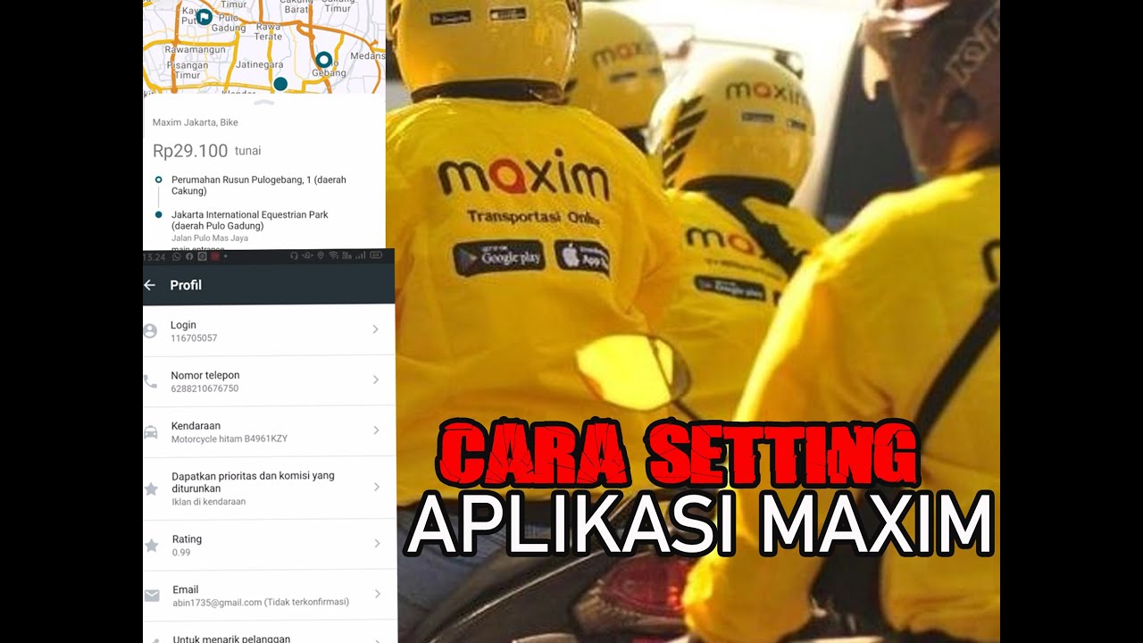 Maxim driver | Cara menggunakan dan menyeting aplikasi maxim - YouTube