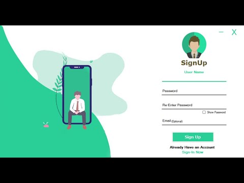 My First GUI (Sign-In/ Sign-Up Page) With C# - YouTube